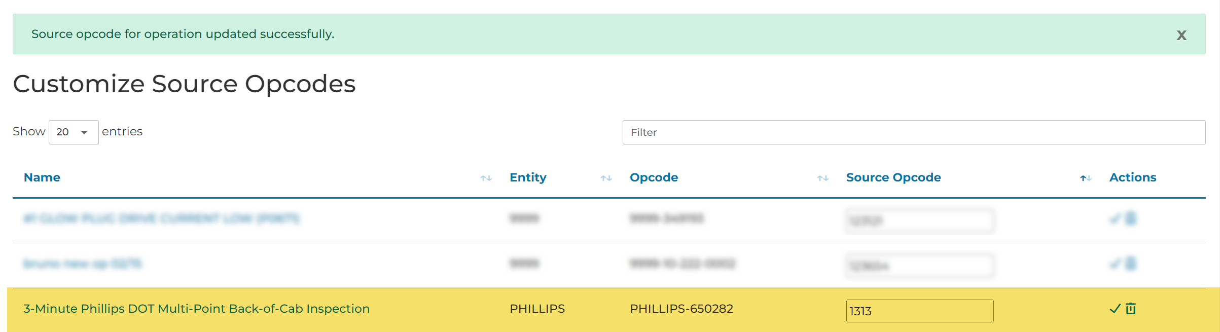 Source Opcode Mapping for OEM and Service Network Operations – SRM Builder
